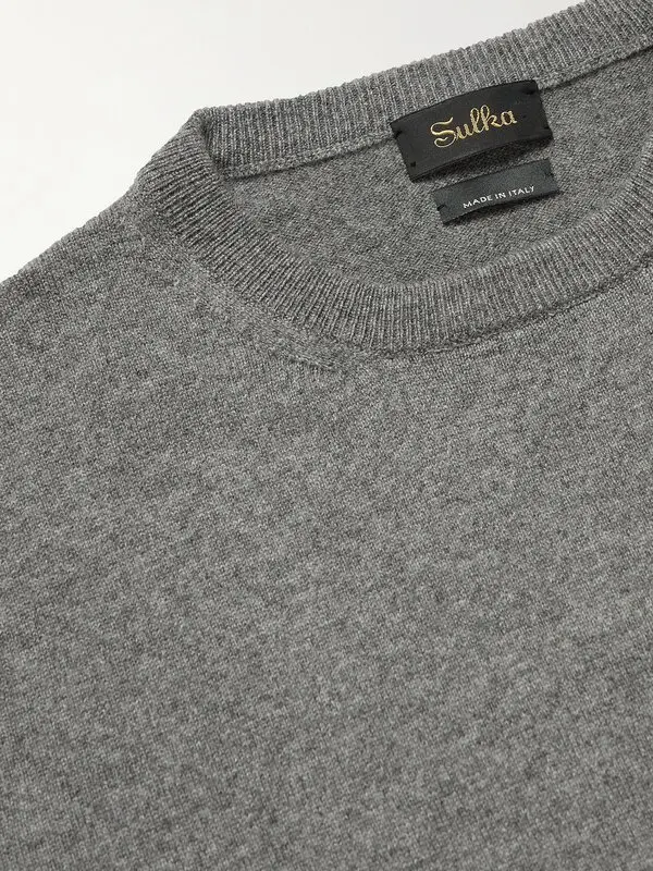 SULKA Cashmere Crew-neck Sweater