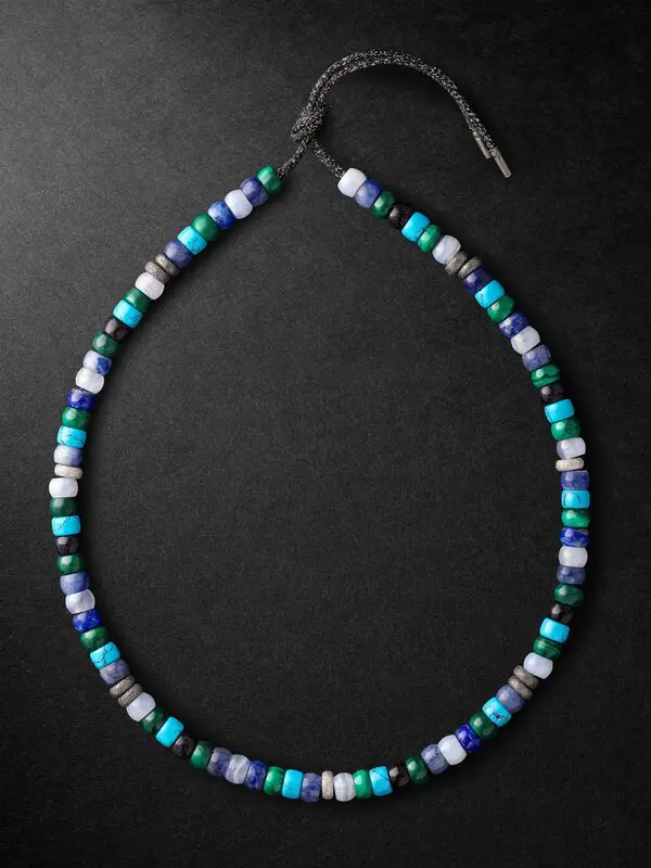 Carolina Bucci Portofino Forte Beads Necklace - Blue