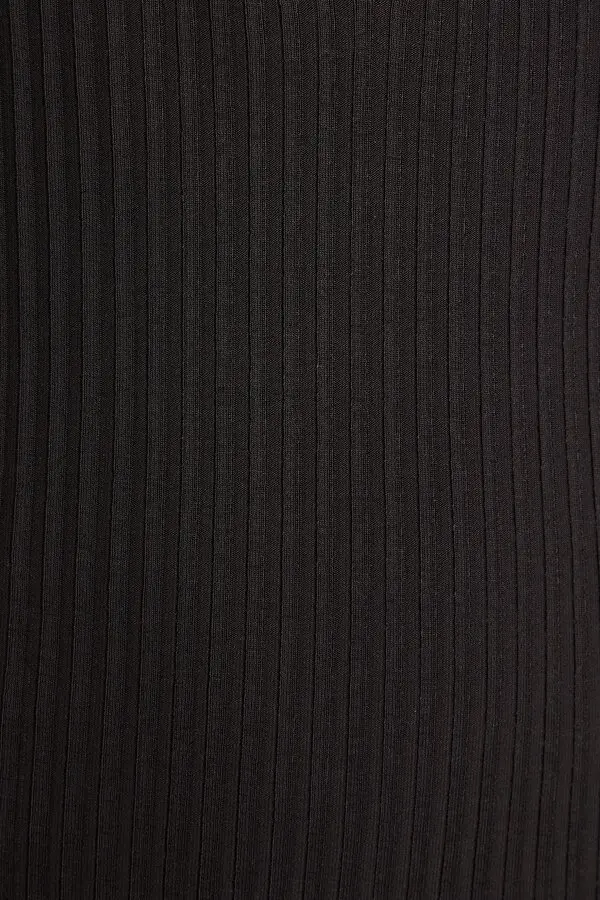 GANNI Ribbed Lyocellblend Jersey Top