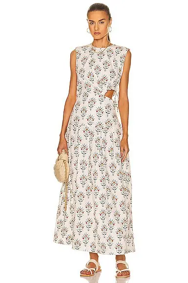 Agua Bendita Otono Dress In White