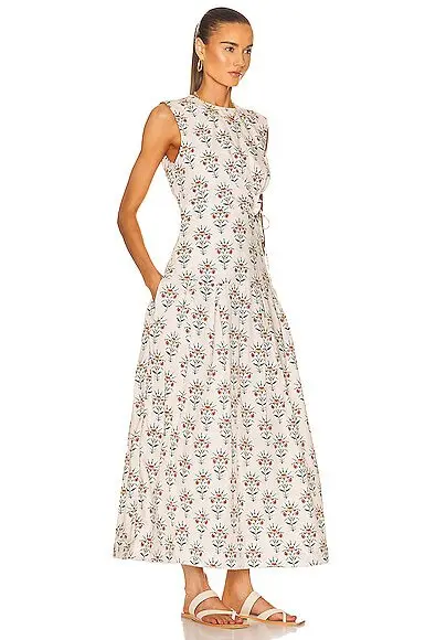 Agua Bendita Otono Dress In White