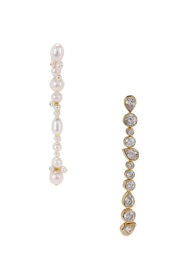Completedworks Stone Drop Earrings - 18k Gold Plate