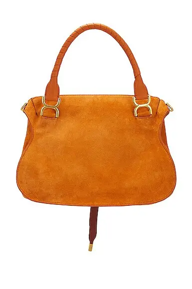 Chloé Medium Marcie Satchel Bag In Orange