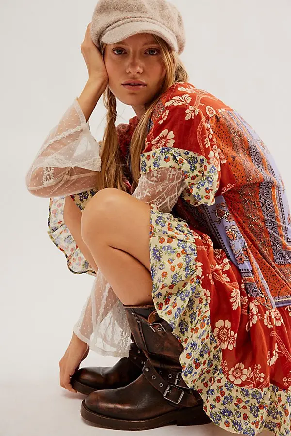 free people brown floral dress Free People x REVOLVE Fleur Maxi Dress in Chocolate