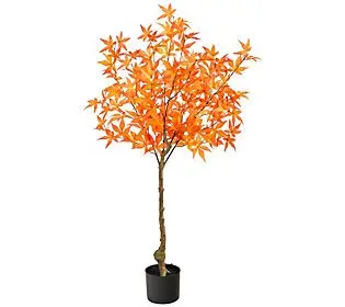 NEARLY NATURAL 4' Autumn Maple Tree - One-color