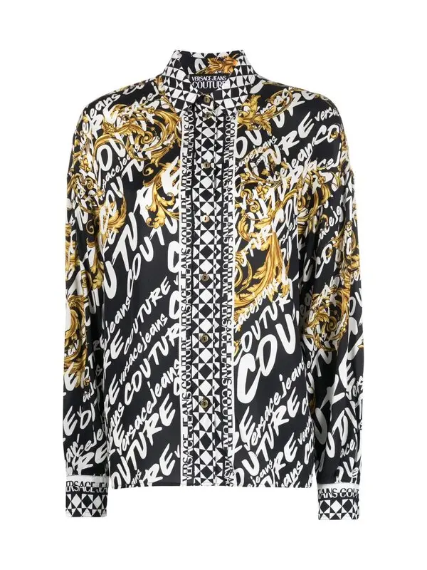Versace Printed Twill Shirt