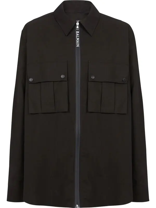 Balmain Black Cotton Shirt