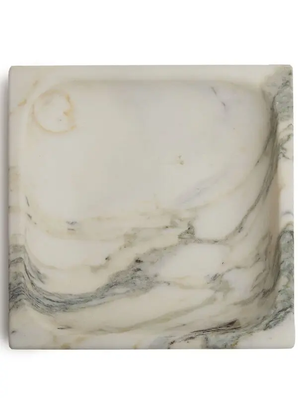 MICHAEL VERHEYDEN Marble 15cm Square Tray - White