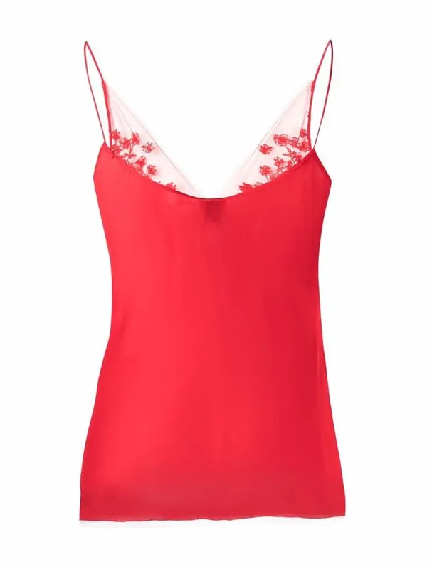 Carine Gilson Floral-embroidered Top