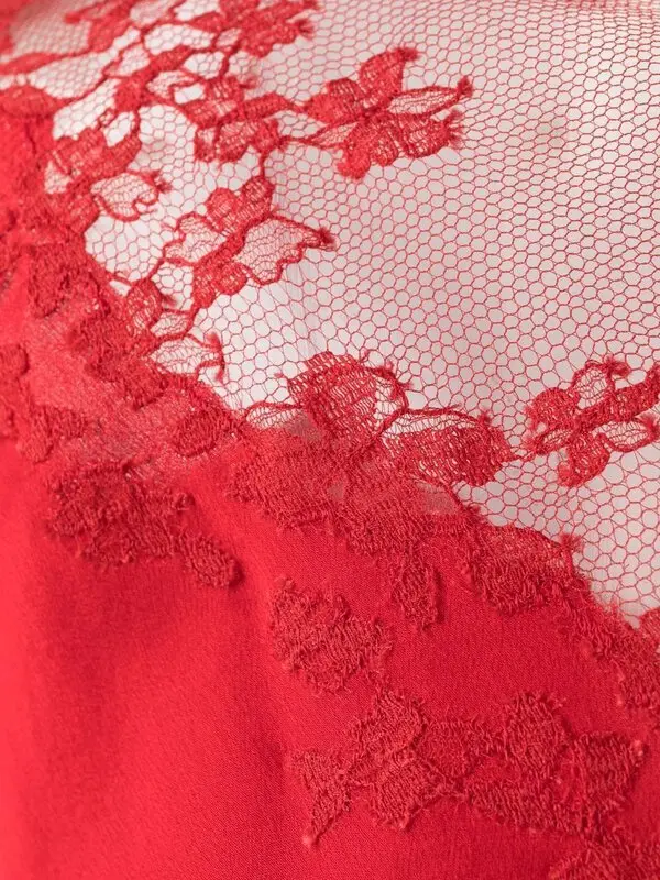 Carine Gilson Floral-embroidered Top