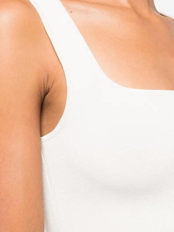 Matteau Square Neck Vest Top - White