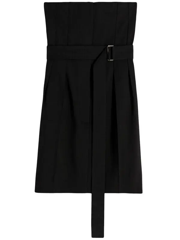 Victoria Beckham Strapless Midi Dress