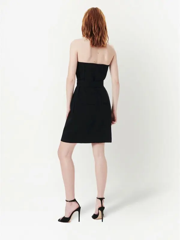 Victoria Beckham Strapless Midi Dress
