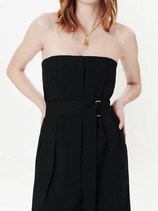Victoria Beckham Strapless Midi Dress