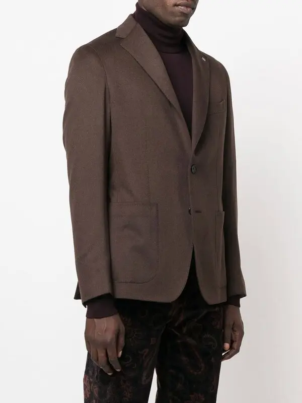 Tagliatore Nocthed-collar Single-breasted Blazer