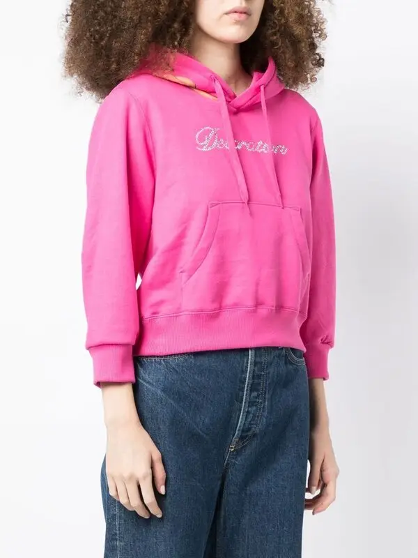 DOUBLET Rhinestone-logo Hoodie