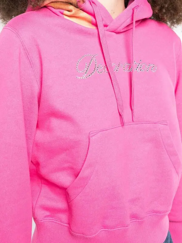 DOUBLET Rhinestone-logo Hoodie