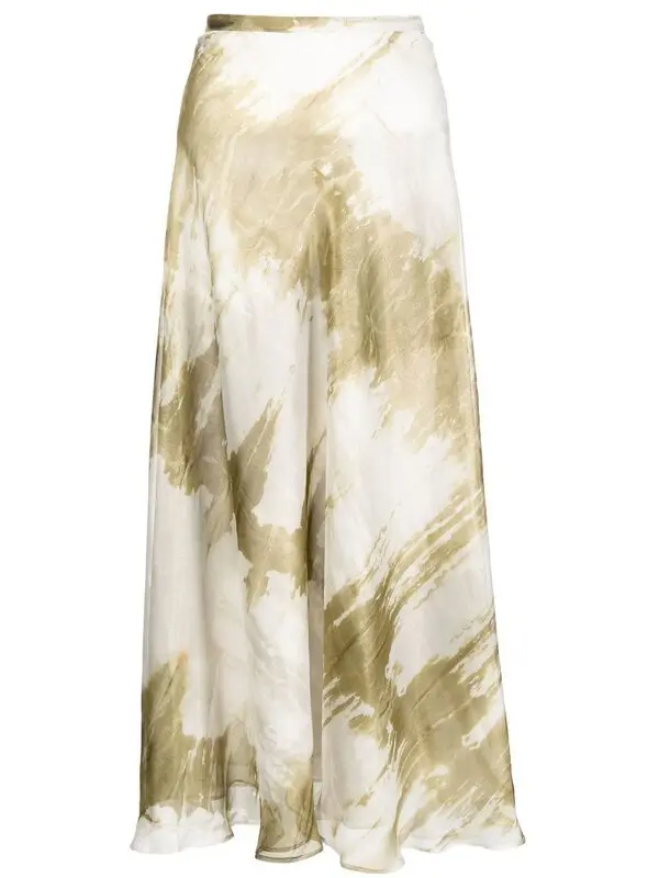 BAMBAH Tie-dye A-line Midi Skirt
