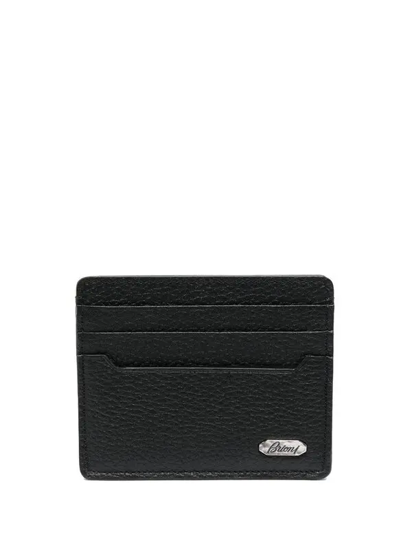 Brioni Logo Cardholder Wallet - Black