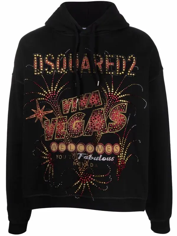 Dsquared2 Las Vegas Print Hoodie