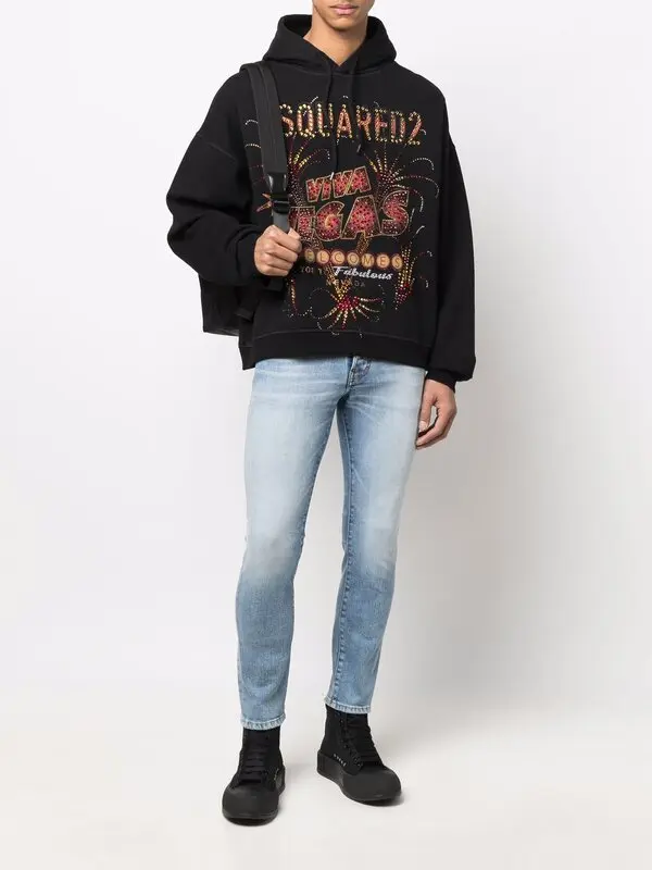 Dsquared2 Las Vegas Print Hoodie