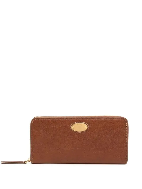 Mulberry Grained-leather Logo-plaque Purse