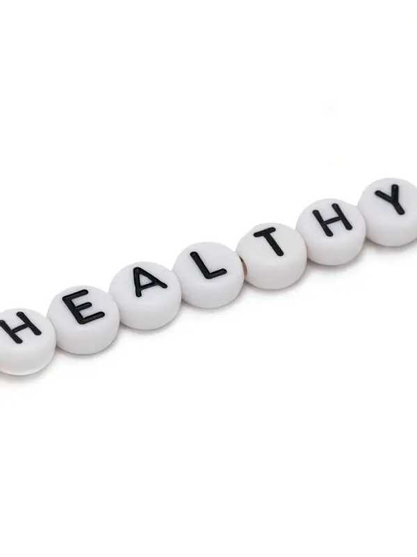 SPORTY & RICH Healthy-lettered Beaded Bracelet