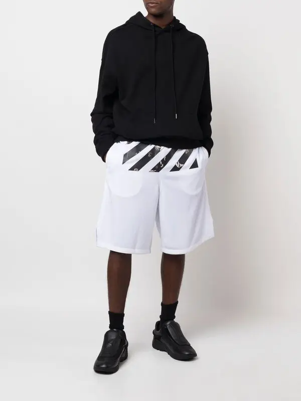 Off-White Caravaggio Diag Track Shorts