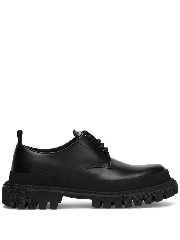 Dolce & Gabbana Logo-plaque Detail Derby Shoes
