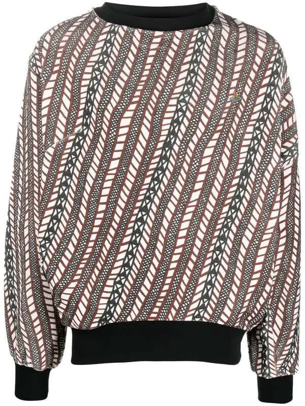 VIVIENNE WESTWOOD Druken Organic Cotton Sweatshirt