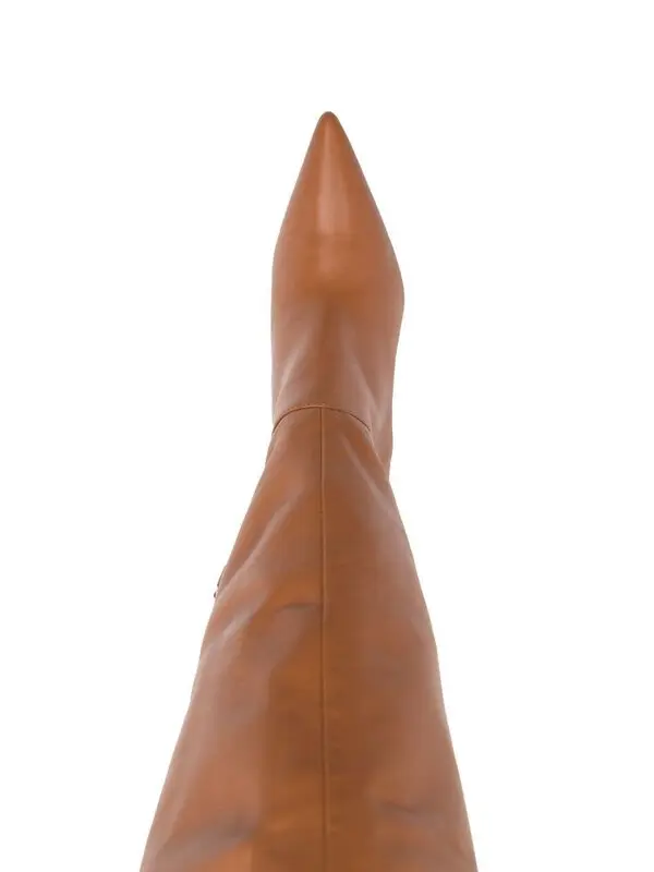 STUART WEITZMAN Pointed Leather Knee-high Boots