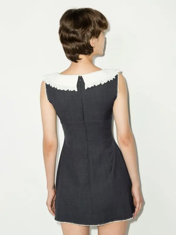SHUSHU/TONG Bow-detail Sleeveless Dress - Grey