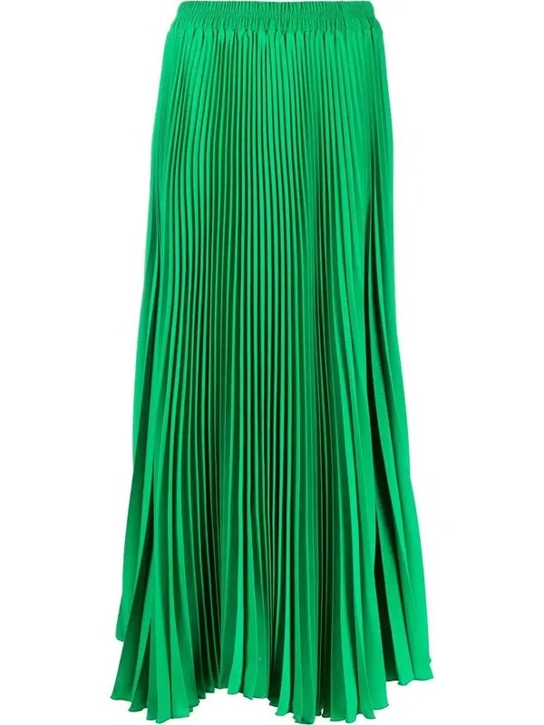 STYLAND Elaticated-wait Pleated Long Kirt
