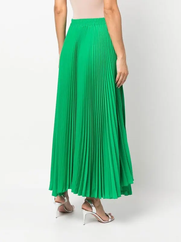 STYLAND Elaticated-wait Pleated Long Kirt
