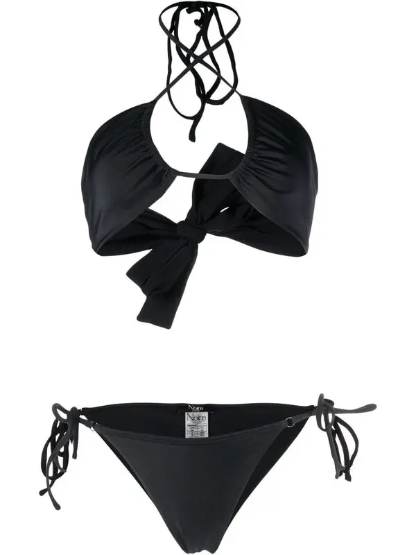 NOIRE SWIMWEAR Halter-neck Bikini - Black