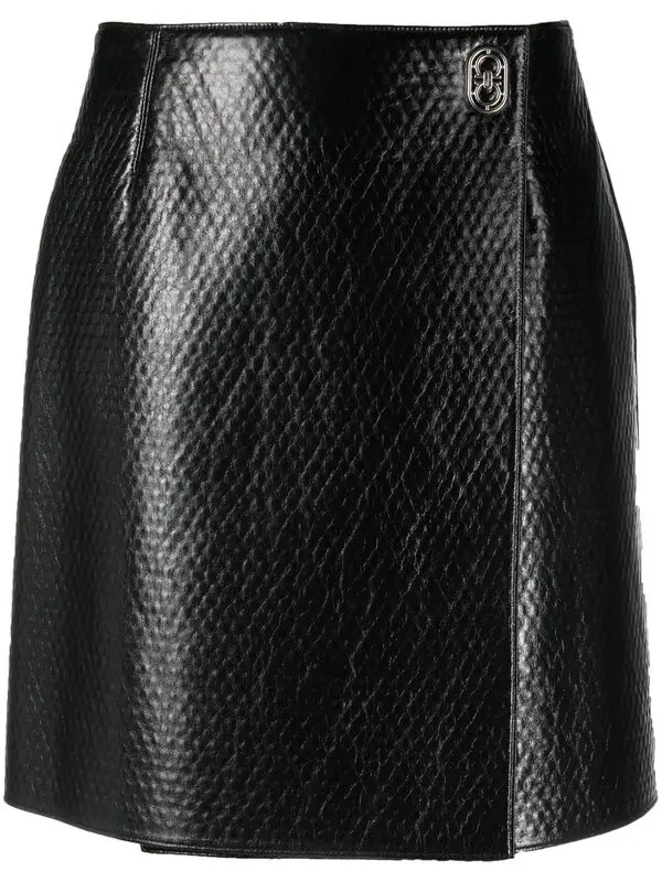 FERRAGAMO Embossed Wrap Skirt