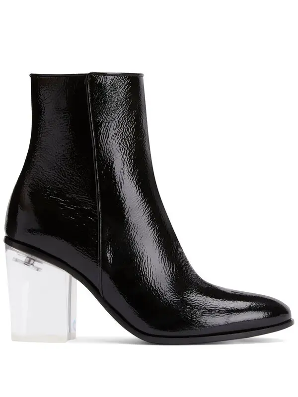 GIUSEPPE ZANOTTI 80mm Enriette Plexy Ankle Boots