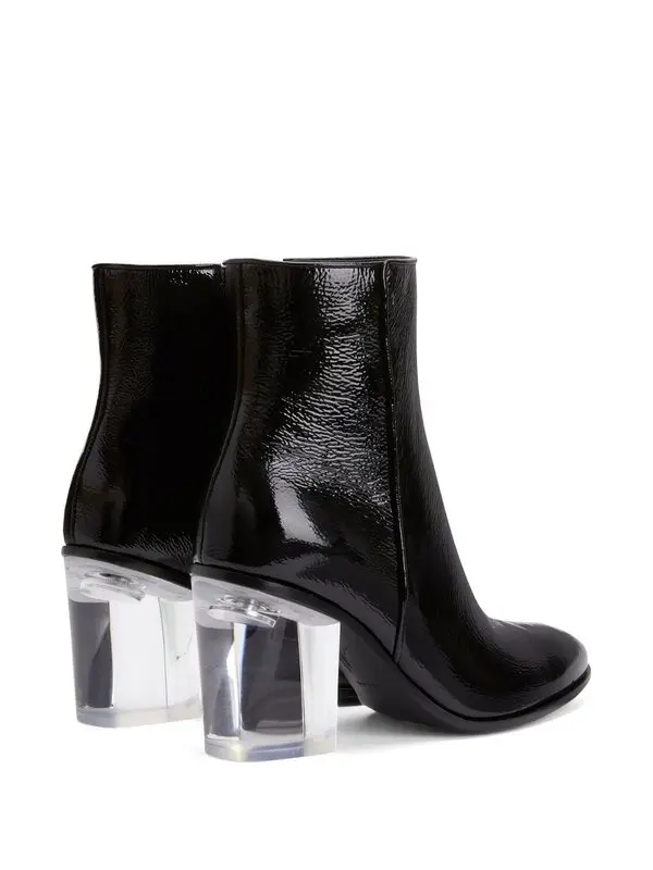 GIUSEPPE ZANOTTI 80mm Enriette Plexy Ankle Boots