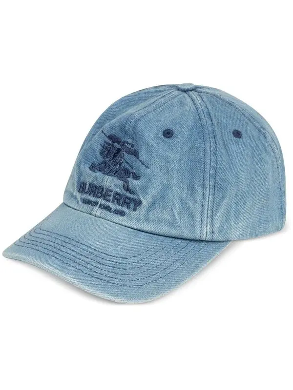 Supreme X Burberry Denim 6-panel Cap - Blue