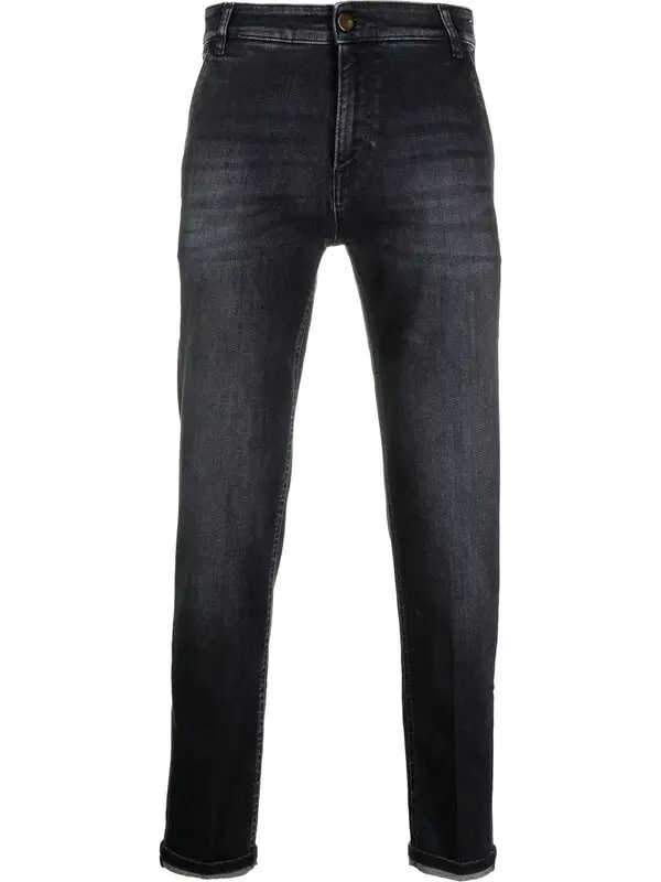 PT TORINO Logo-patch Straight-leg Jeans