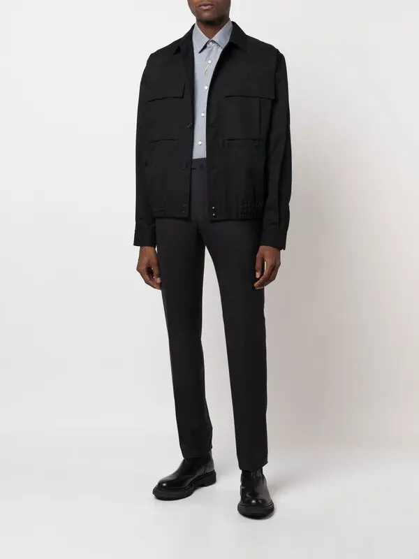Canali Buttoned-up Long-sleeved Shirt