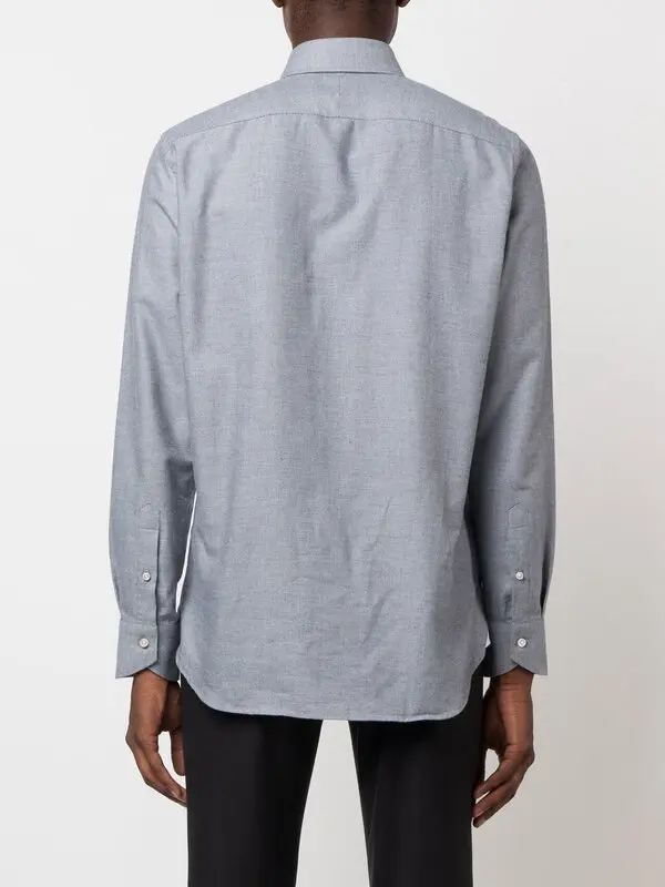 Canali Buttoned-up Long-sleeved Shirt