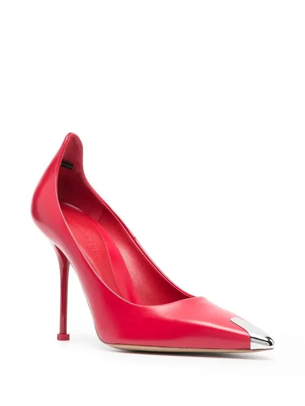 Alexander McQueen Contrast-toecap Leather Pumps