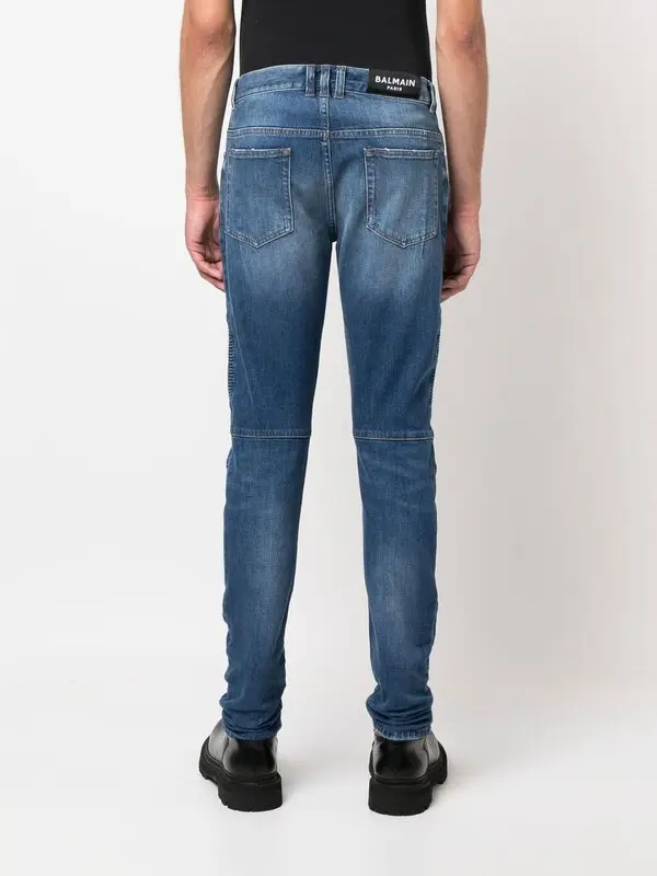 Balmain Ribbed Skinny Jeans