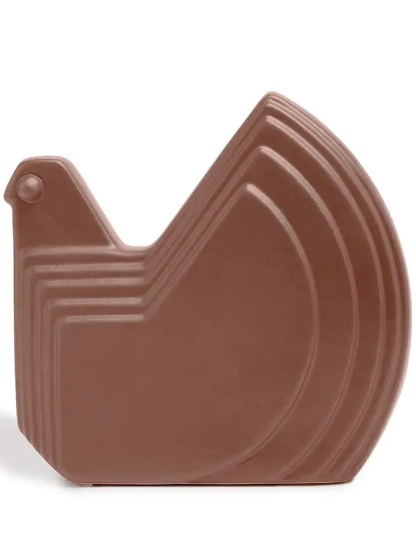 NUOVE FORME Hen Ceramic Figure - Brown