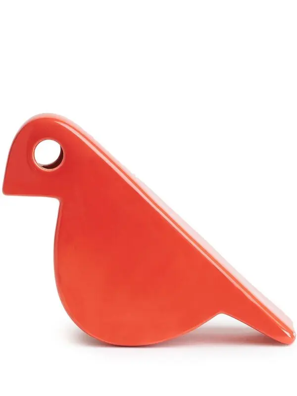 NUOVE FORME Decorative Ceramic Bird - Red