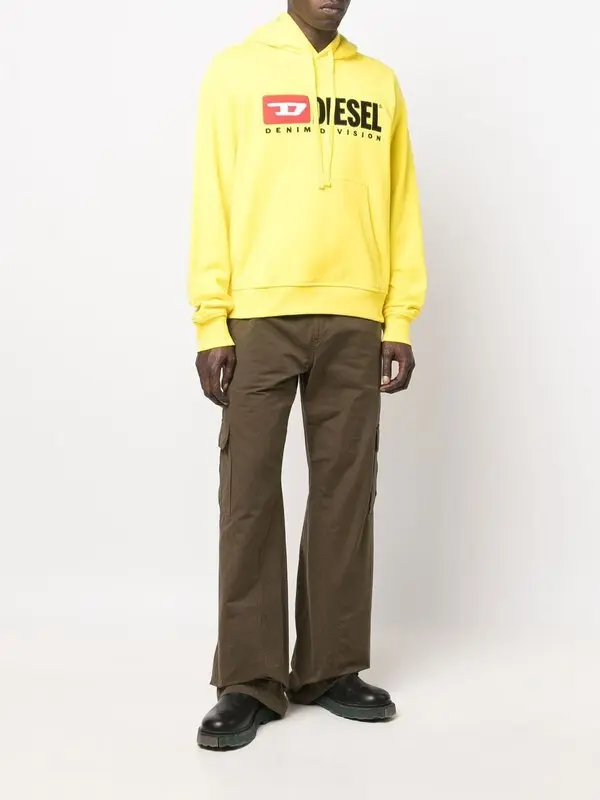 DIESEL® S-ginn-hood-div Logo-appliqué Hoodie