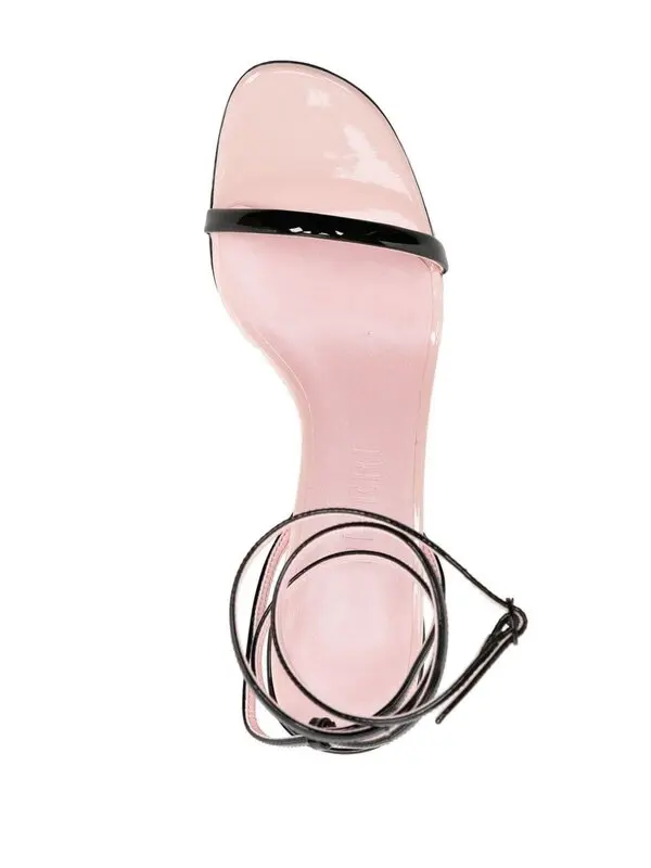 PIFERI 70mm Patent Leather Ankle Strap Sandals