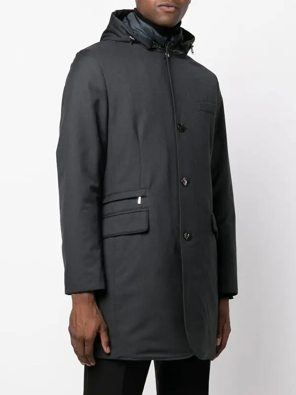 MOORER Buttoned-up Hooded Parka