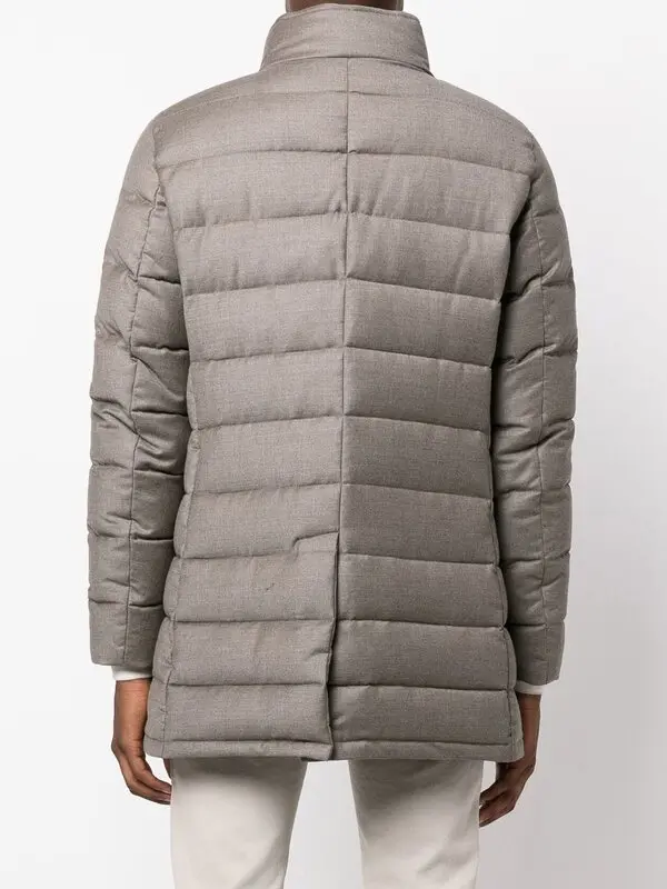 MOORER Padded Buttoned-up Coat